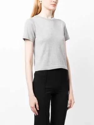 Extreme Cashmere Cropped Short-sleeve T-shirt
