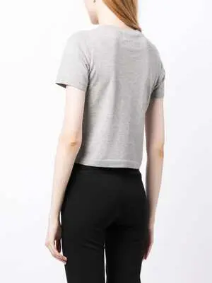 Extreme Cashmere Cropped Short-sleeve T-shirt