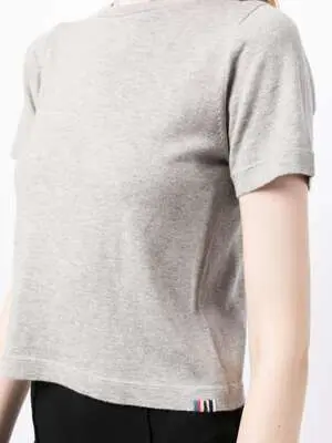 Extreme Cashmere Cropped Short-sleeve T-shirt