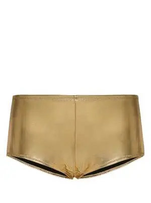 Dolce & Gabbana Low-rise Foiled Briefs - Gold