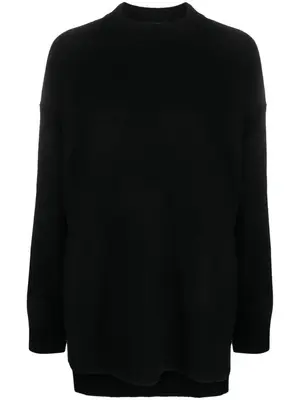 JIL SANDER Long-sleeve Wool Jumper - Black