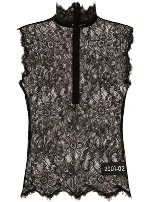 Dolce & Gabbana Chantilly Re-edition Lace Top