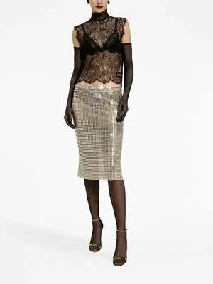 Dolce & Gabbana Chantilly Re-edition Lace Top