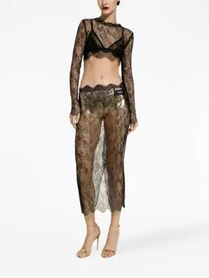 Dolce & Gabbana Lace Midi Skirt