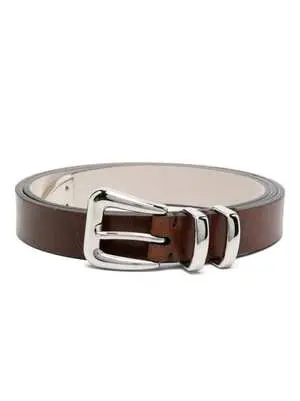 Brunello Cucinelli Etched Leather Belt