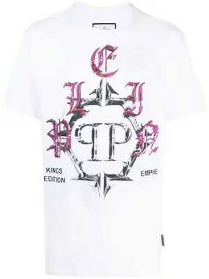Philipp Plein Ss Chrome Round-neck T-shirt - White