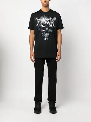 Philipp Plein Logo-patch Round-neck T-shirt