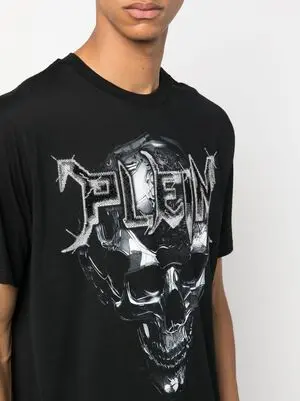 Philipp Plein Logo-patch Round-neck T-shirt