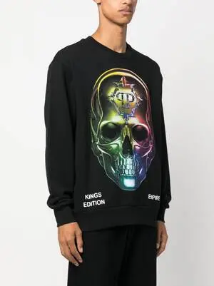Philipp Plein Chrome Skull Sweatshirt
