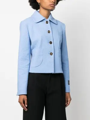 PATOU Long-sleeve Tailored Jacket - Blue