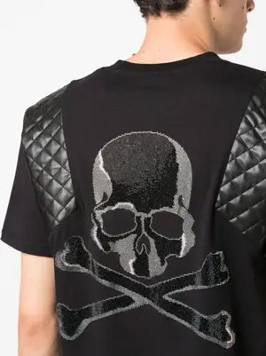 Philipp Plein Quilted-panel Detail T-shirt