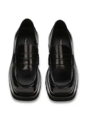 Dolce & Gabbana Penny-slot Leather Loafers