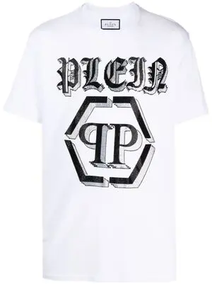 Philipp Plein Ss Chrome Round-neck T-shirt - White