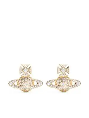 VIVIENNE WESTWOOD Orb Crystal-embellished Stud Earrings - Gold