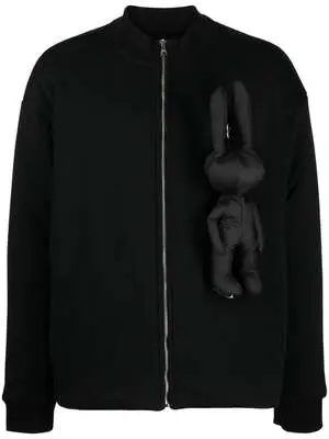 Natasha Zinko Rabbit-appliqué Bomber Jacket