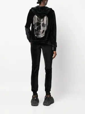Philipp Plein 3d Skull Velvet Tracksuit