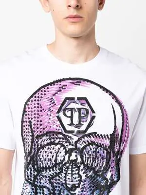 Philipp Plein Ss Skull Round-neck T-shirt - White