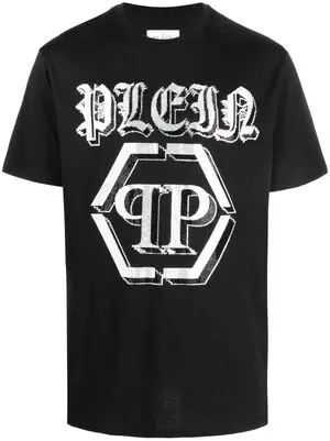 Philipp Plein Ss Chrome Round-neck T-shirt - Black