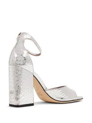 Paris Texas Fiona Metallic-finish Sandals - Silver