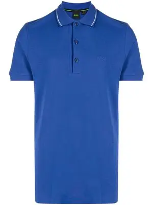 BOSS Paule Cotton Polo Shirt - Blue