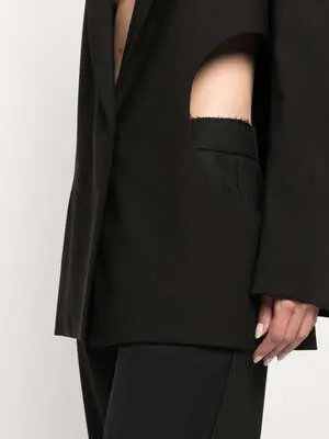 Gauchere Cut-out Single-breasted Blazer