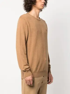 Polo Ralph Lauren Pony-embroidered Wool Jumper - Brown