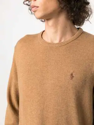 Polo Ralph Lauren Pony-embroidered Wool Jumper - Brown