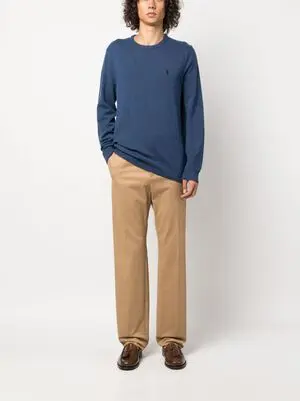 Polo Ralph Lauren Pony-embroidered Wool Jumper - Blue