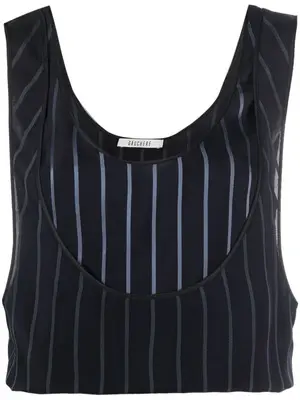 Gauchere Mini Mirror Striped Tank Top