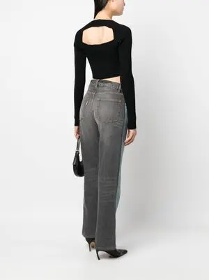Gauchere Two-tone Straight-leg Jeans