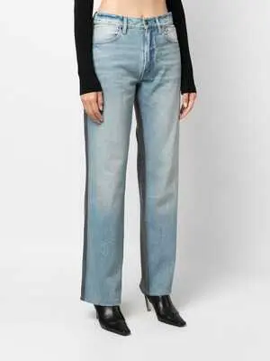 Gauchere Two-tone Straight-leg Jeans