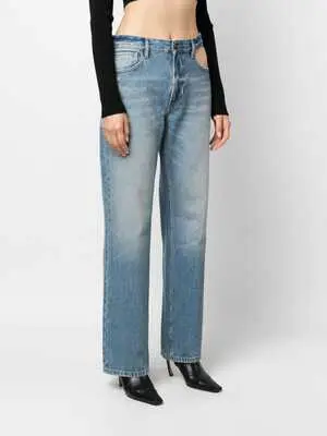 Gauchere Cut-out Straight-leg Jeans