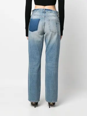 Gauchere Cut-out Straight-leg Jeans