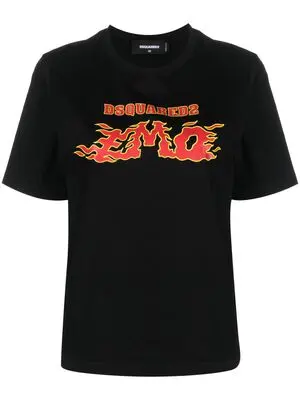 Dsquared2 Logo-print Short-sleeve T-shirt - Black