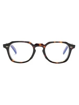 CUTLER & GROSS Tortoiseshell-effect Oval-frame Glasses - Brown