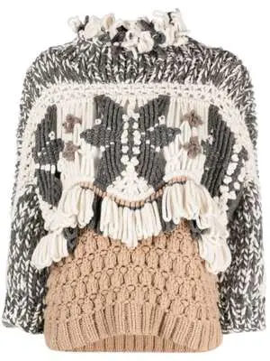 Brunello Cucinelli Fringed Chunky-knit Cashmere Jumper