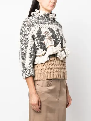 Brunello Cucinelli Fringed Chunky-knit Cashmere Jumper