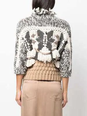 Brunello Cucinelli Fringed Chunky-knit Cashmere Jumper