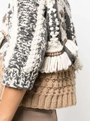Brunello Cucinelli Fringed Chunky-knit Cashmere Jumper