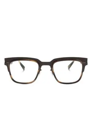 Mykita Raymond Rectangle-frame Eyeglasses - Brown