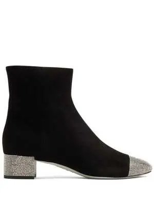 Rene Caovilla Block Heel Booties