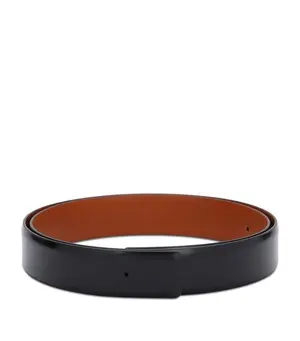 Santoni Leather Belt Strap