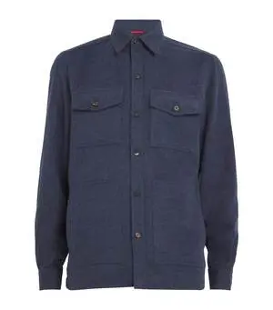Isaia Single Breasted Overshirts For Men
