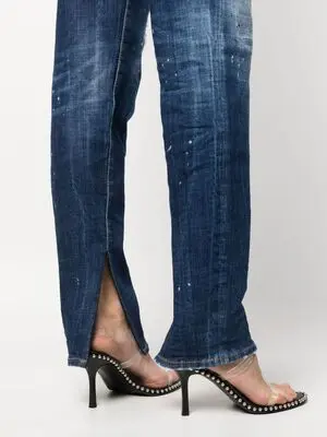 Dsquared2 Ripped Tapered Jeans