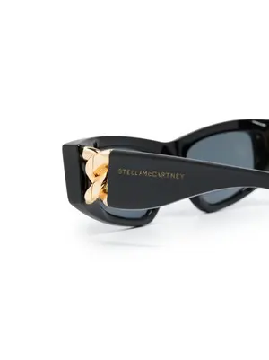Stella McCartney Chain-link Rectangle Sunglasses
