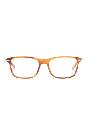 Montblanc Havana Square-frame Eyeglasses - Brown