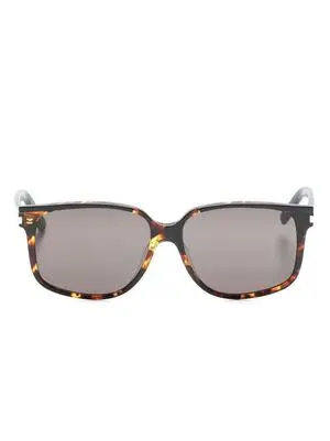 Saint Laurent Tortoiseshell-effect Sunglasses - Brown