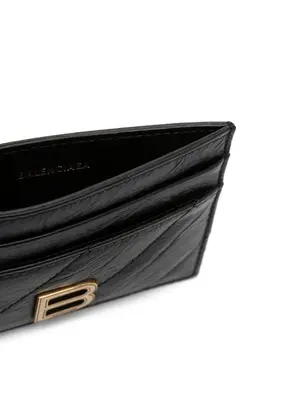 Balenciaga Logo-plaque Leather Cardholder