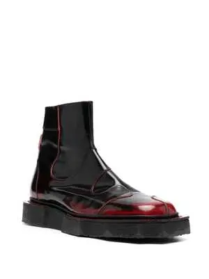 Henrik Vibskov Enzo Leather Ankle Boots - Red