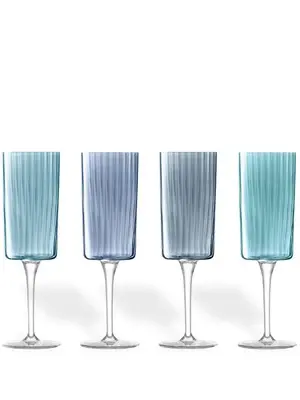 LSA INTERNATIONAL Gems Champagne Flute - Blue